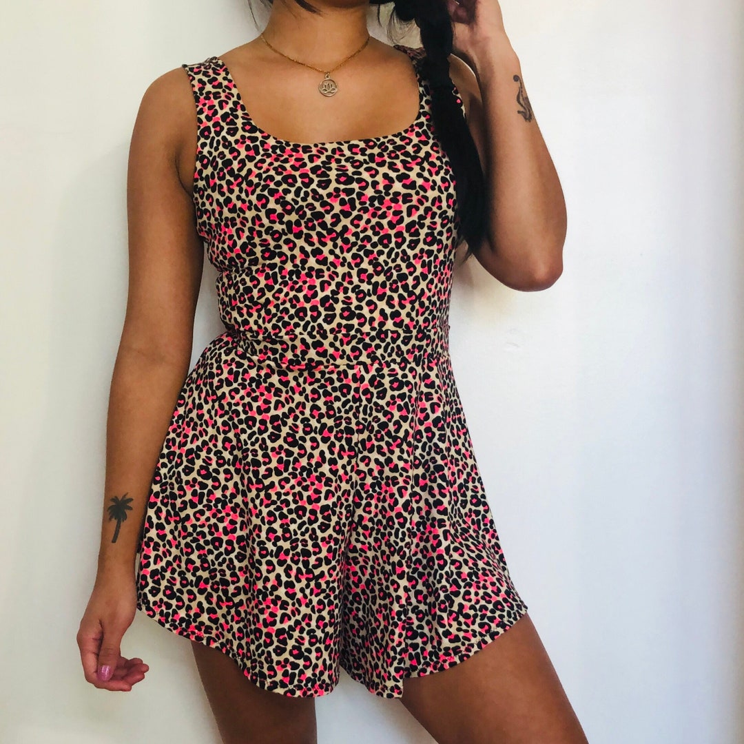 Cut Out Back Romper LET GO // Square Neckline // Fit & Flare - Etsy UK