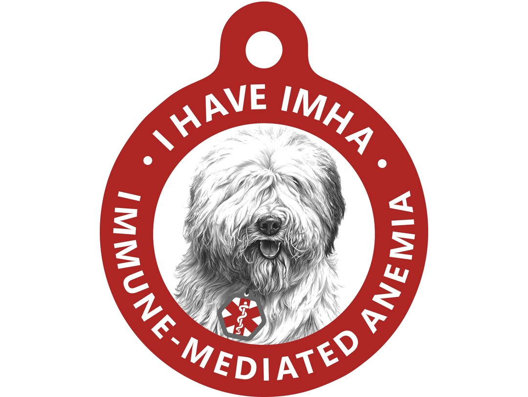 CUSTOM Medical Alert Dog Tag I Have IMHA Immune Mediated Hemolytic ...