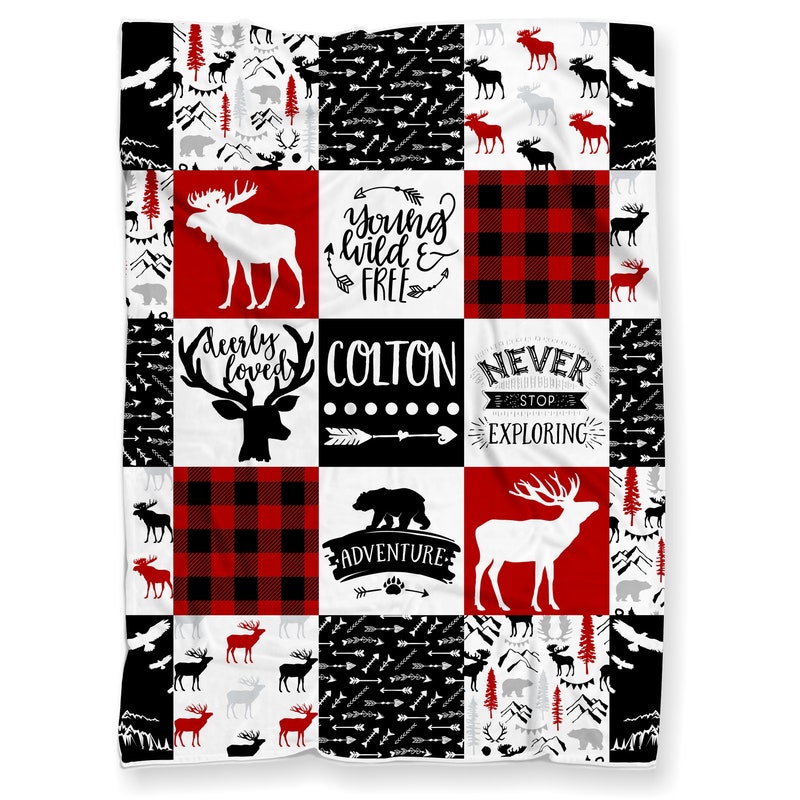 Buffalo Plaid Moose - Etsy