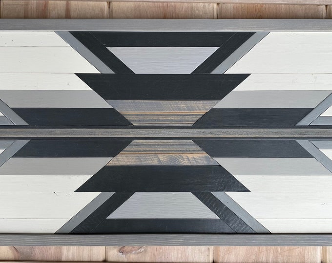 Aztec Art. Reclaimed Wood Aztec Wall Hanging. Wood Wall Decor - Etsy