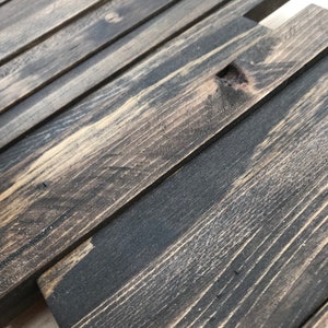 Reclaimed Wood Staggered Wall Hanging. Reclaimed Wood Wall Decor. Wall ...