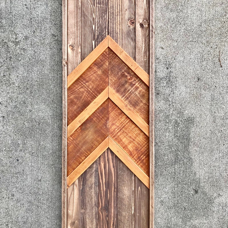 Chevron Wall Decor - Etsy