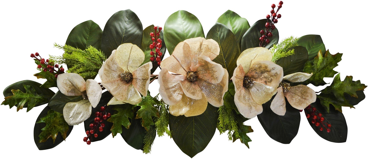 36 Christmas Velvet Magnolia Swag Magnolia Swags All | Etsy