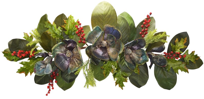 36 Christmas Velvet Magnolia Swag Magnolia Swags All - Etsy