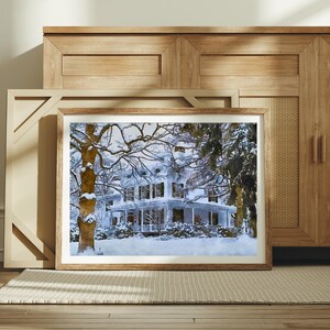 Family Stone House Watercolor Painting Unframed Matte Poster Art Print ...