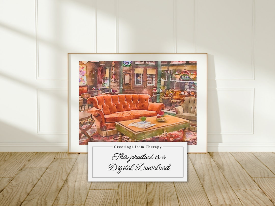 Central Perk Watercolor Painting Digital Art Print - Etsy