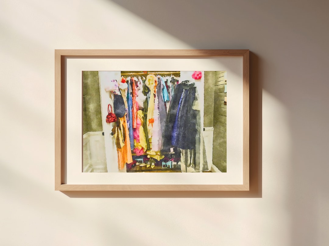 27 Dresses Closet Watercolor Painting Unframed Matte Poster Art Print ...