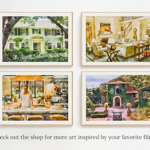 Erica Barry's Hamptons Living Room Watercolor Painting Digital Art ...