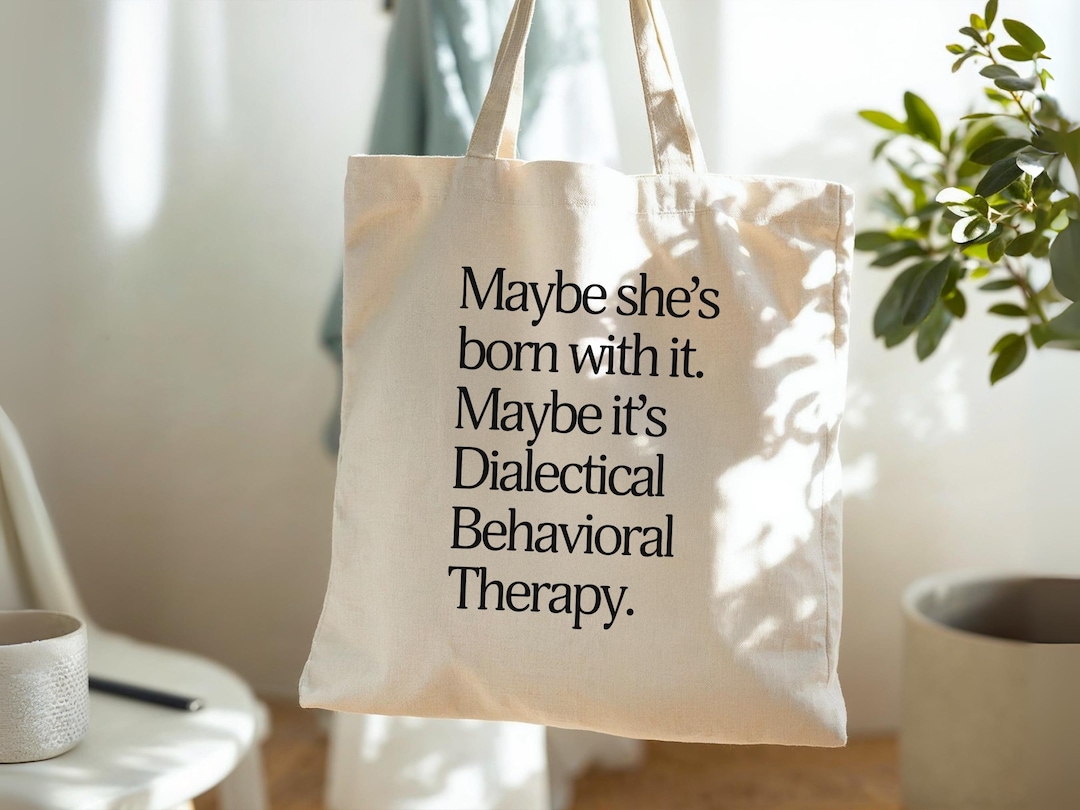 DBT Dialectical Behavioral Therapy Organic Cotton Tote Bag - Etsy
