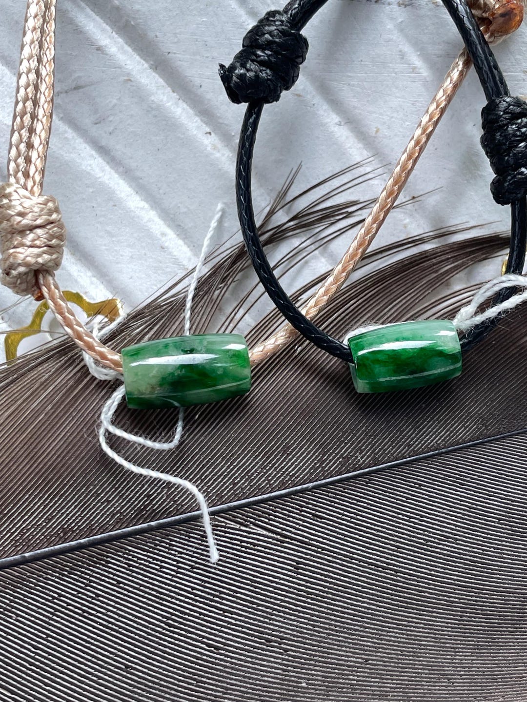 Dainty Myanmar Jadeite Barrel, Natural Type Light Green Jadeite Barrel ...