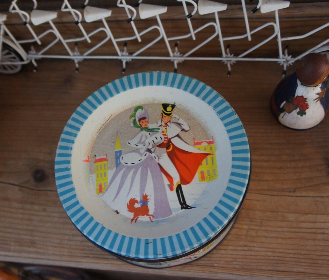 Rare, Vintage, 1960s, Small, Blue and White, Soldier, Lady, Design ...