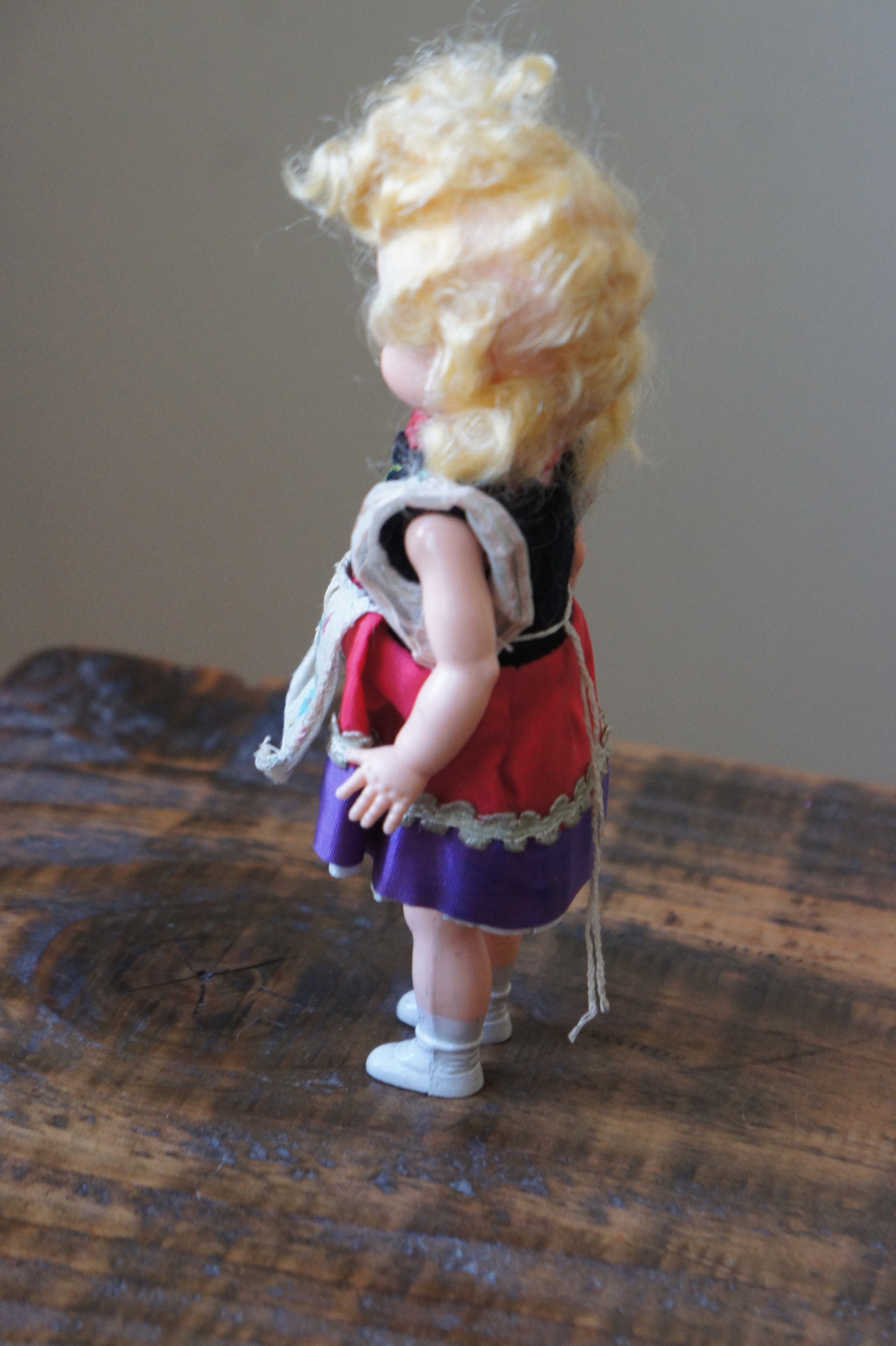 Vintage 1950s Rosebud European Folk Doll In National | Etsy