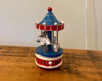 Wooden Merry Go Round Toy - Etsy
