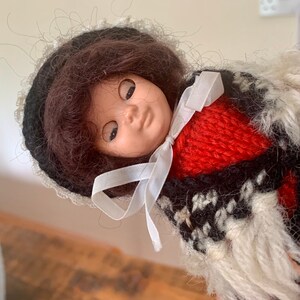 Vintage, Rosebud Style, Welsh, Folk, Doll, in Knitted, National Costume ...