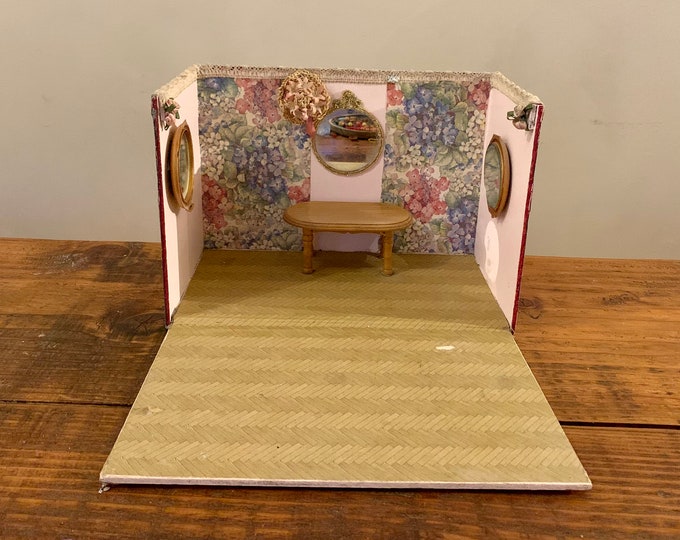 Vintage, 1:12th Scale, Dolls House, Miniature, Hand Made, Wooden, Room ...