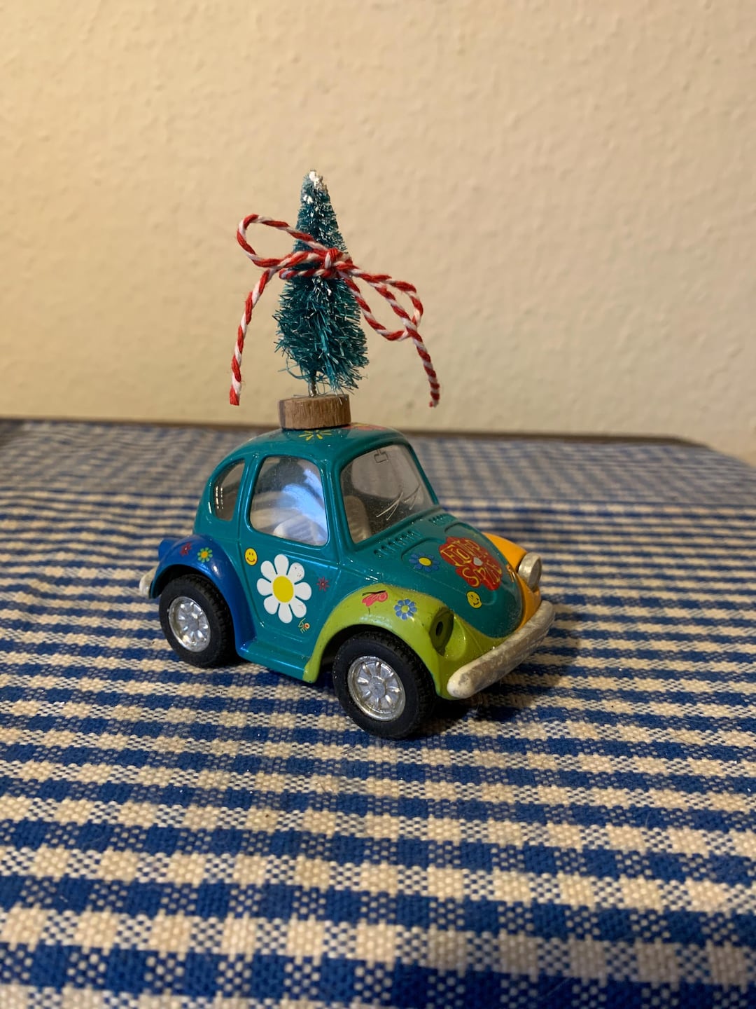 Altered, Vintage, Pull Back, VW, Volkswagen, Flower Power, Beetle, Toy ...