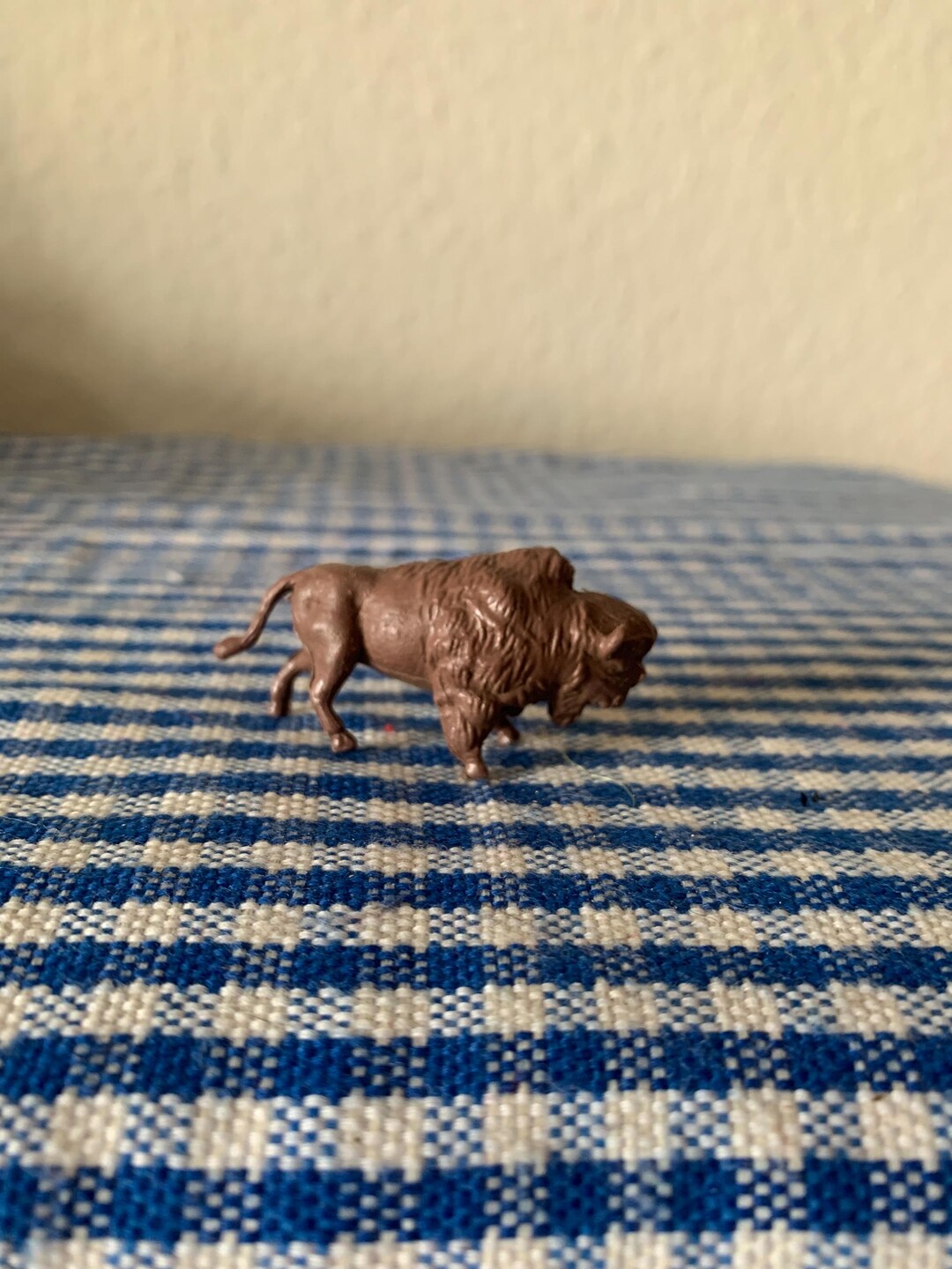 Vintage, 1980s, Miniature, Plastic, Brown, Bison, Animal, Zoo ...