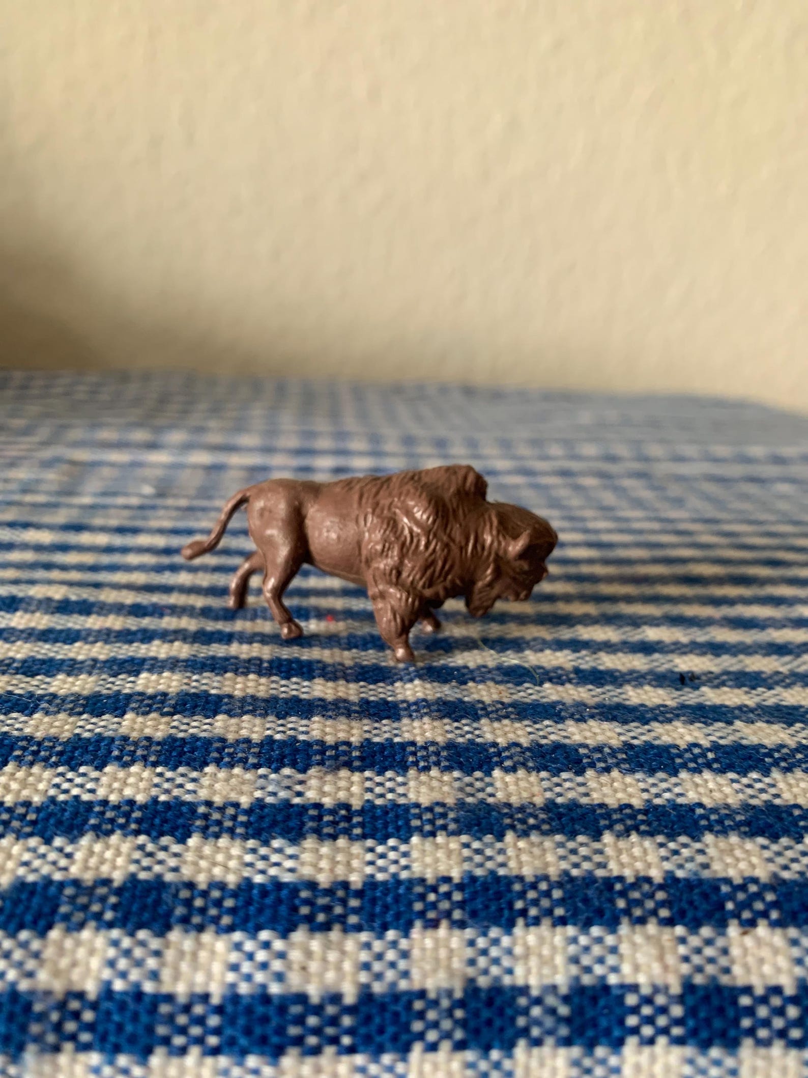 Vintage, 1980s, Miniature, Plastic, Brown, Bison, Animal, Zoo ...