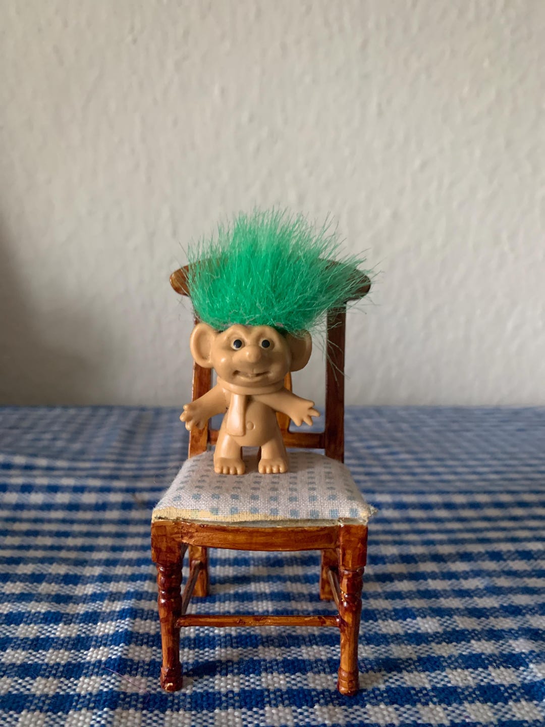 Vintage, 1:6th Scale, Dolls House, 1980s, Miniature, Green, Hair ...