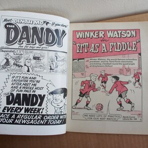 Vintage, 1989, Dandy, Comic Library, No. 155, Winker Watson, in Fit as ...