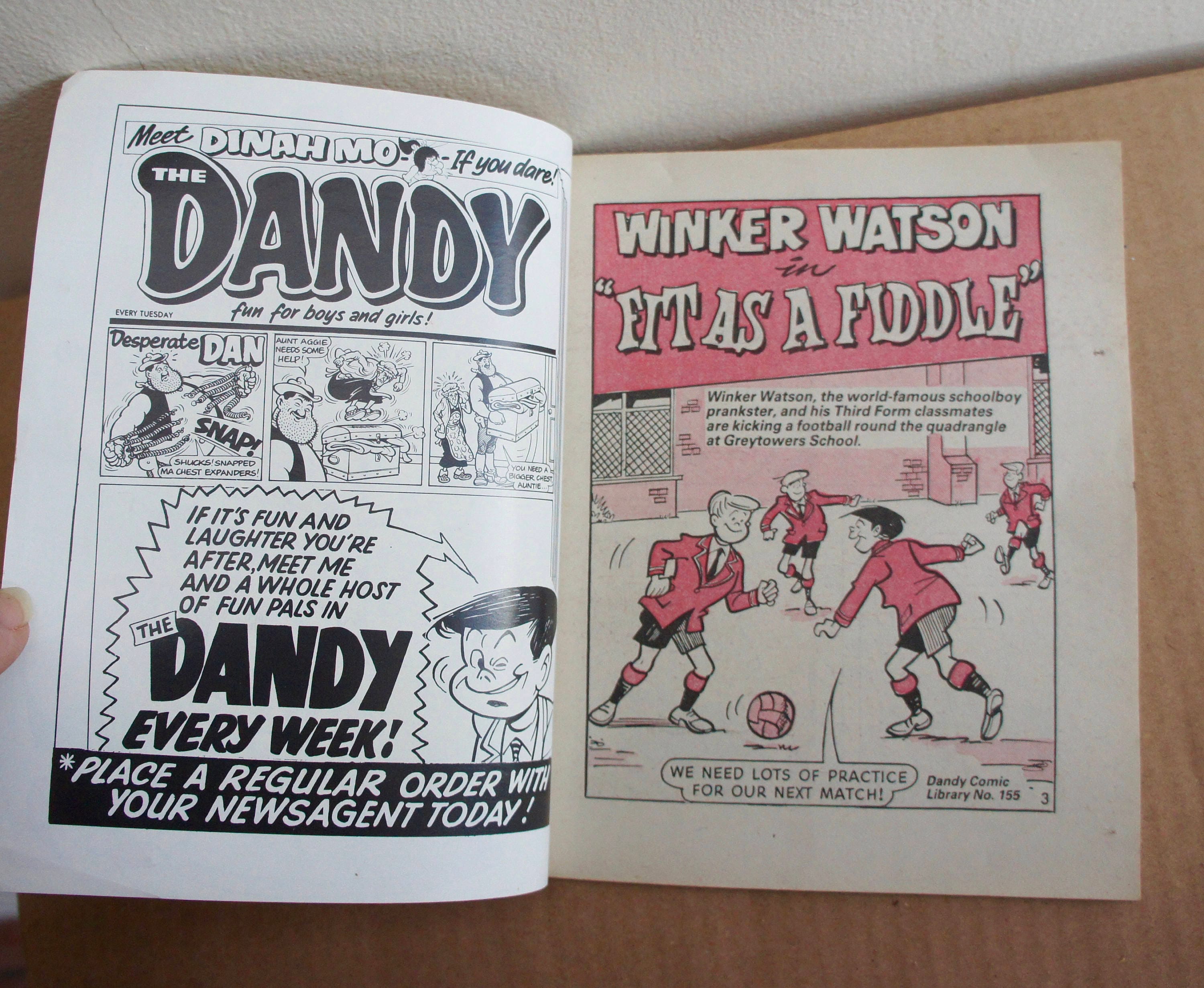Vintage 1989 Dandy Comic Library No. 155 Winker Watson - Etsy