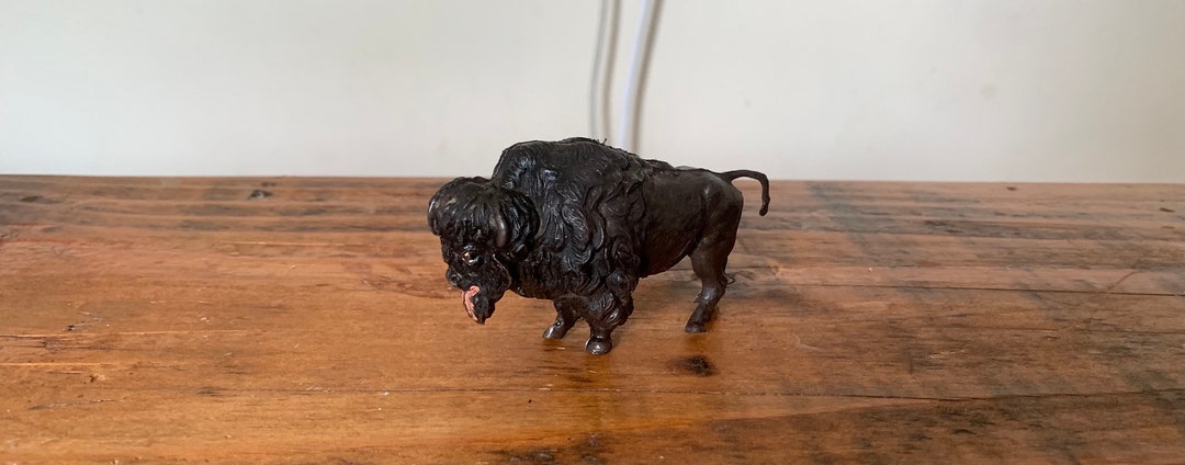 Vintage, 1960s, Britain’s, Miniature, Plastic, Brown, Bison, Animal ...