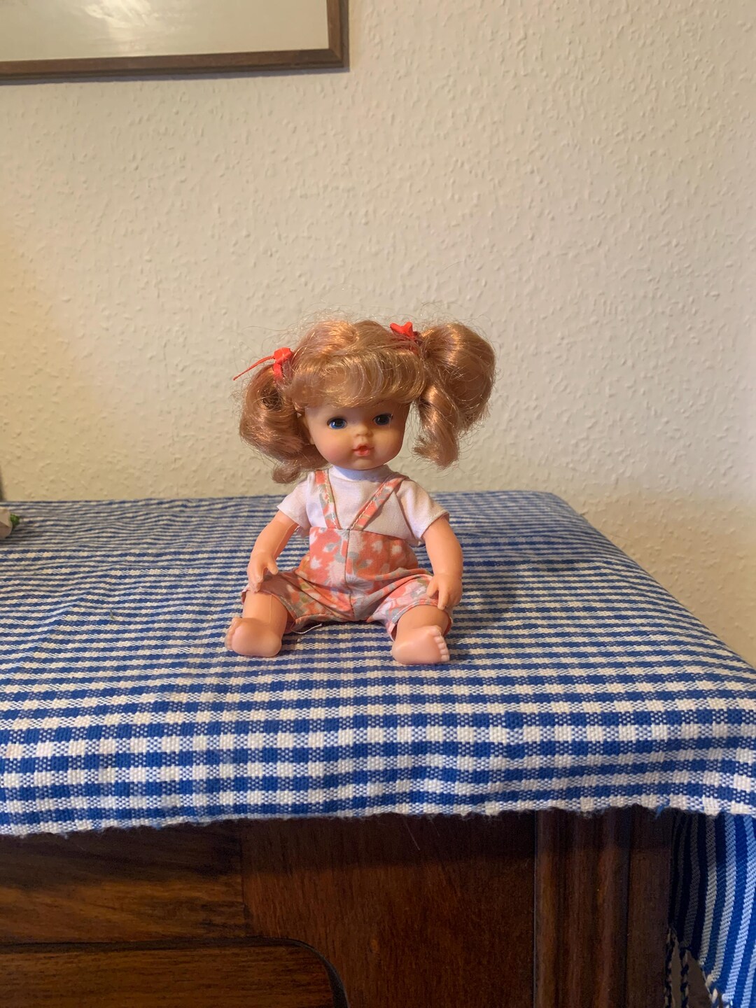 Vintage, 1990s, 7 Inch, Miniature, Plastic, Girl, Doll, Child, Dolly ...