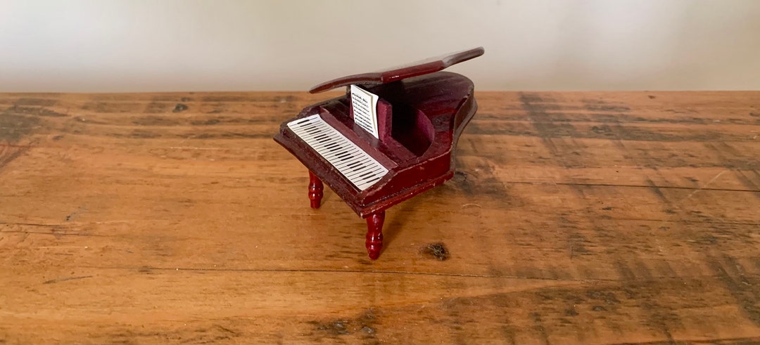 Vintage, 1:18th Scale, 24th Scale, Dolls House, Grand, Piano, Velvet ...