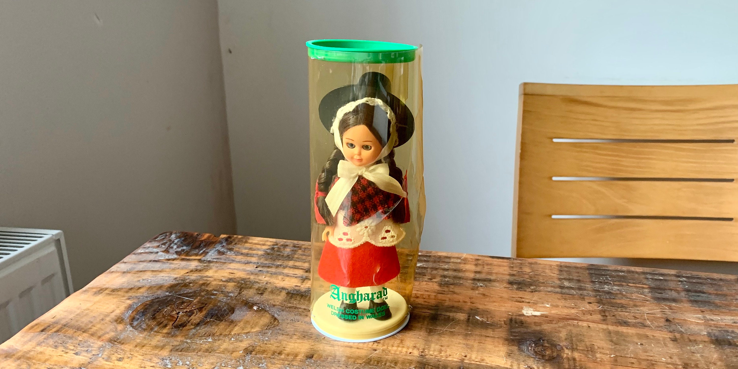 Vintage Angharad Welsh Plastic Folk Doll In National | Etsy