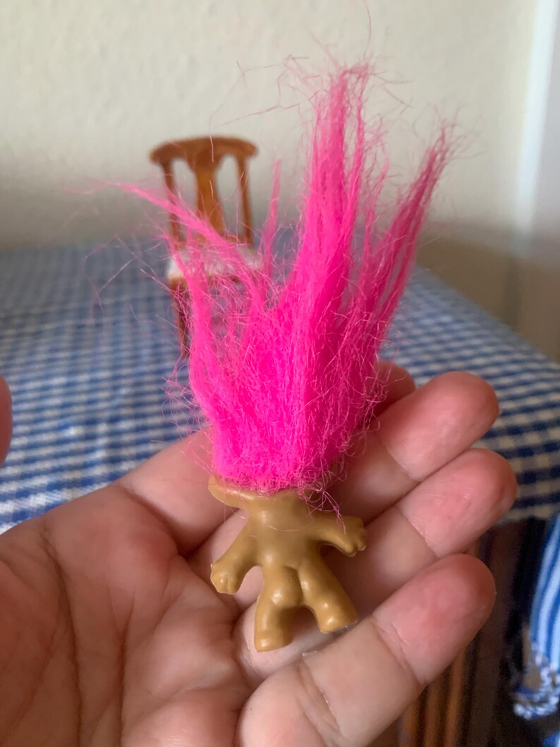 Vintage, 1:6th Scale, Dolls House, 1980s, Miniature, Pink, Hair ...