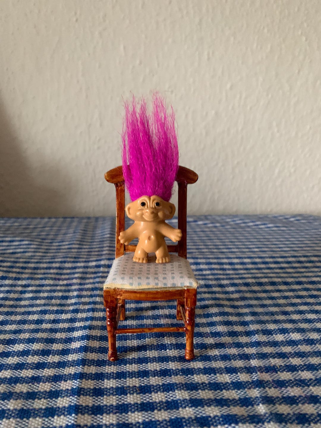 Vintage, 1:6th Scale, Dolls House, 1980s, Russ, Miniature, Pink, Hair ...