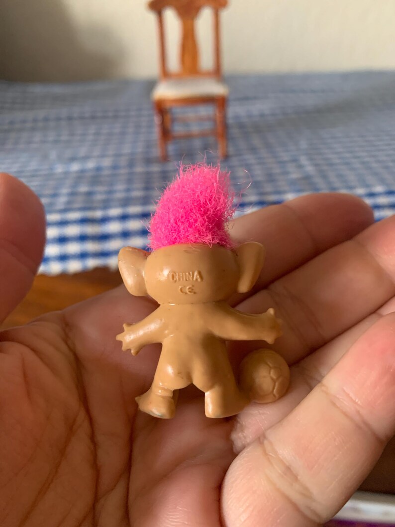 Vintage, 1:6th Scale, Dolls House, 1980s, Miniature, Pink Hair, Plastic ...