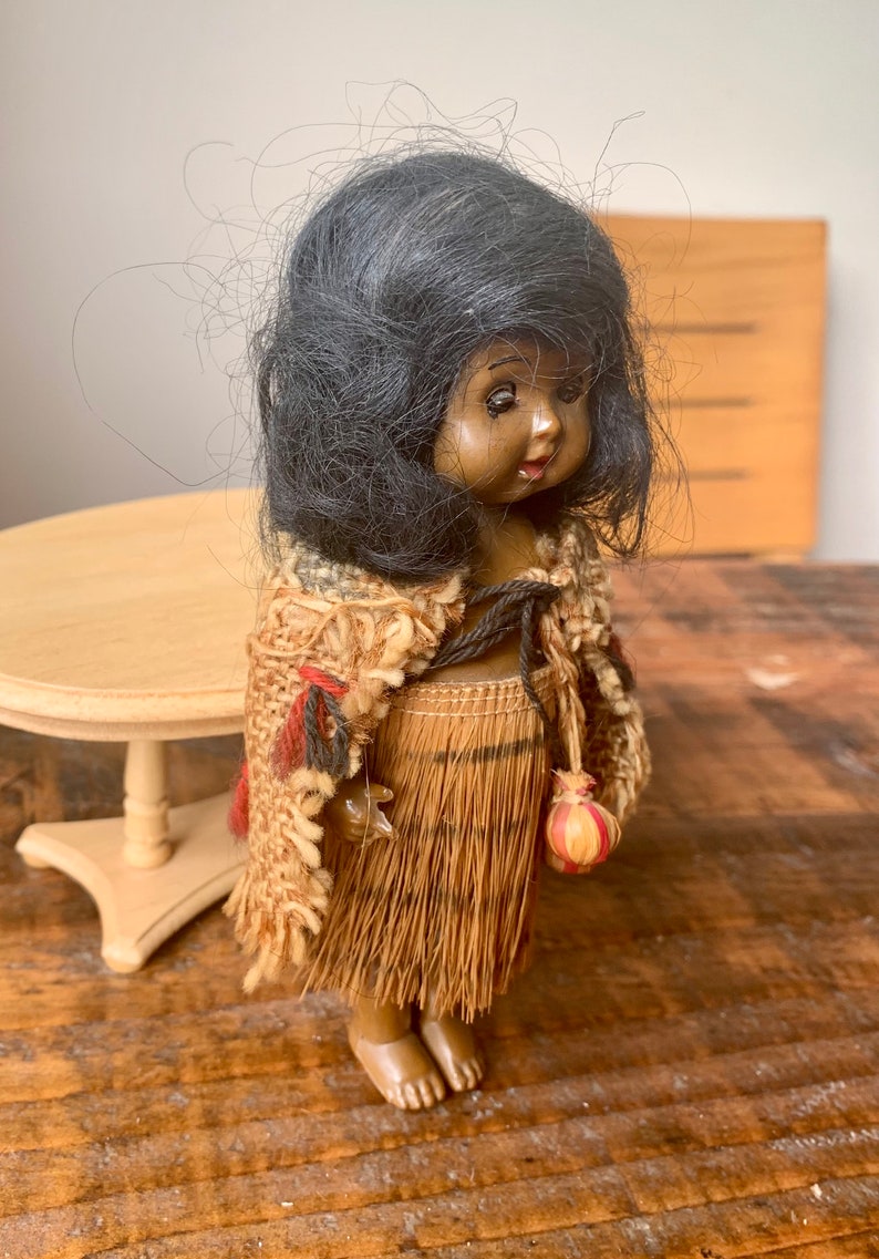 Vintage 1950s Kewpie Style Maori New Zealand Folk Doll | Etsy