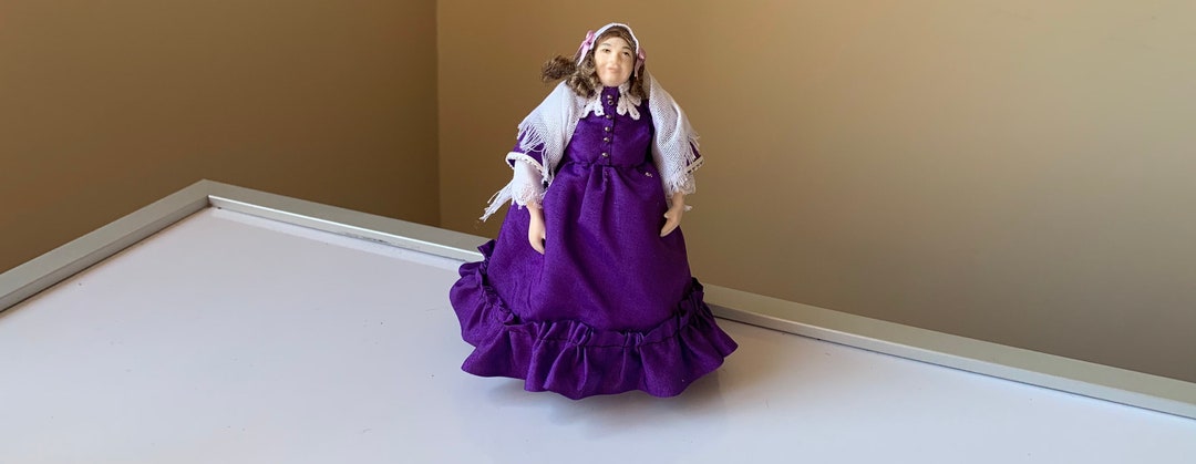 Vintage, Artisan, Handmade, 1:12th Scale, Dolls House, Older, Lady ...