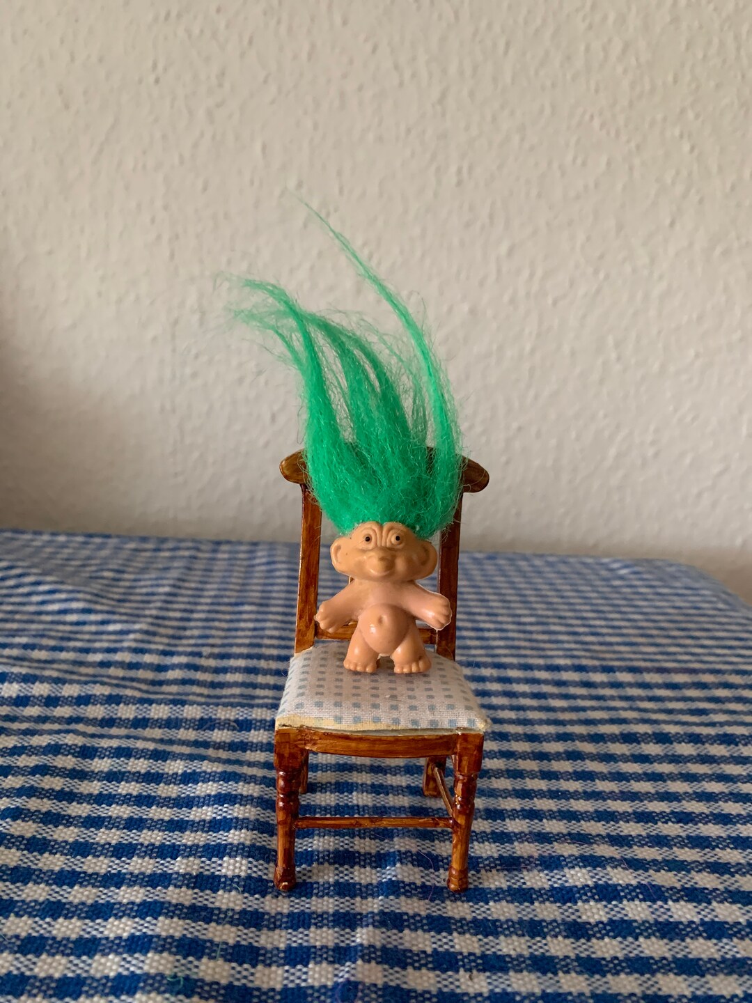 Vintage, 1:6th Scale, Dolls House, 1980s, 1990s, Miniature, Green Hair ...