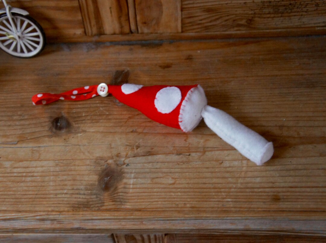 Handmade, Hand Sewn, Felt, Fairy, Toadstool, Mushroom, Ornament ...