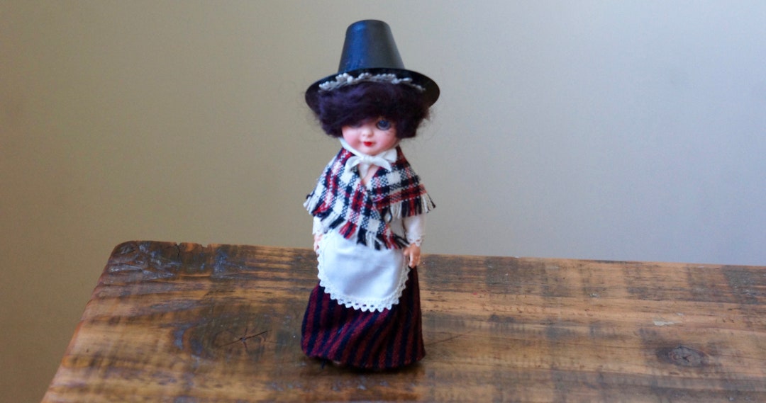 Vintage,welsh, Plastic, Folk, Doll, in National Costume, Wales ...
