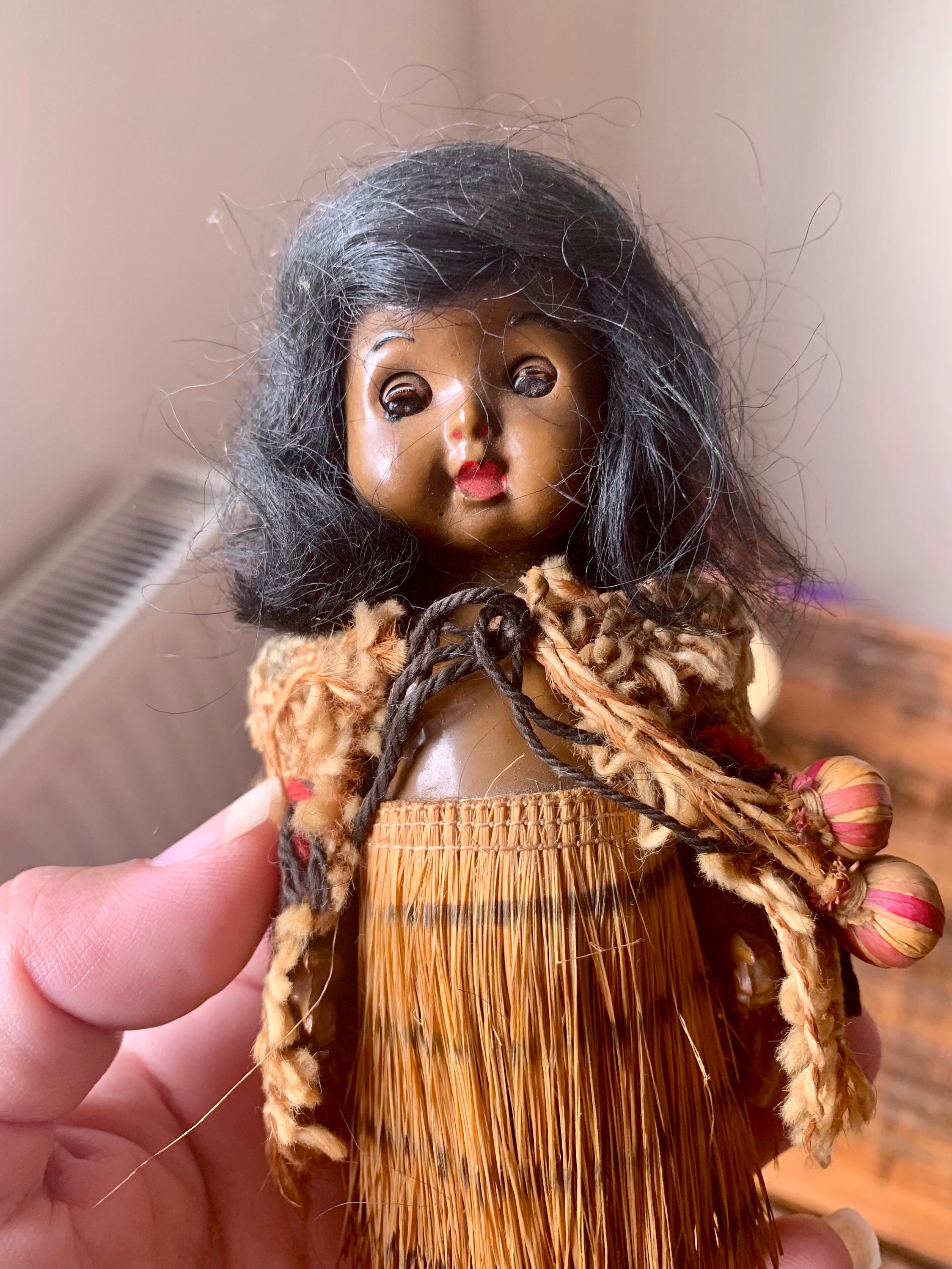 Vintage 1950s Kewpie Style Maori New Zealand Folk Doll | Etsy