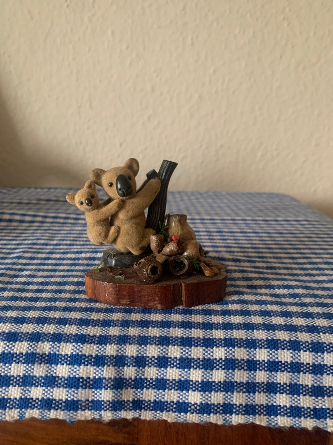 Vintage, 1:12th Scale, 6th Scale, Australian, Flocked, Koala Bears ...