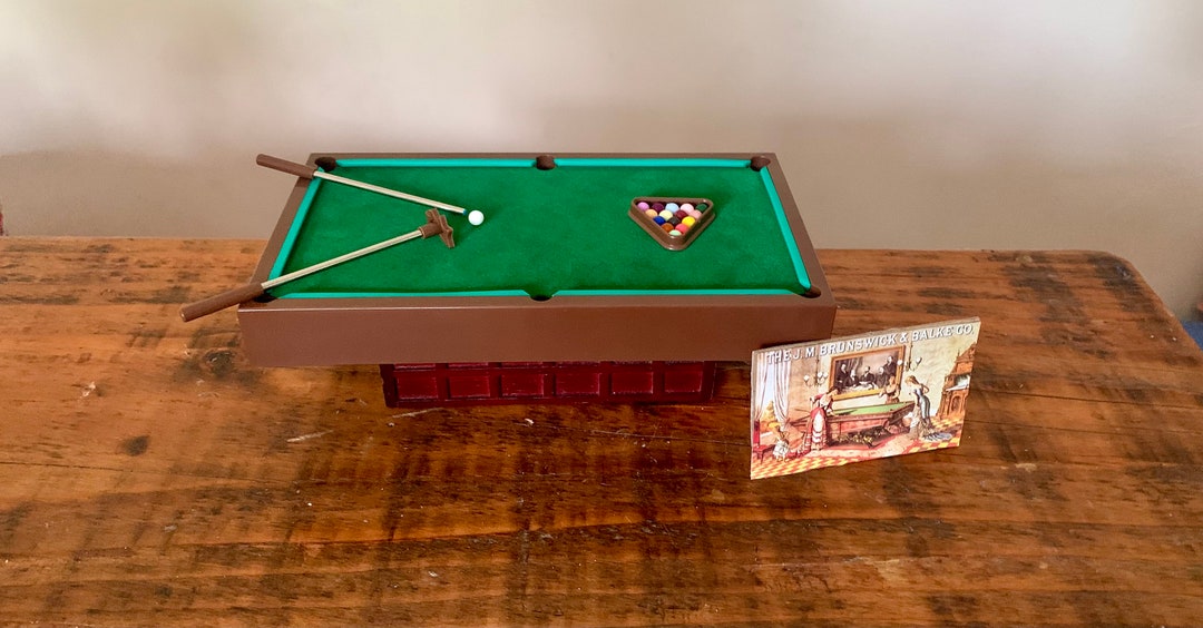 Handmade, Altered, 1:12th Scale, Dolls House, Miniature, Billiards ...