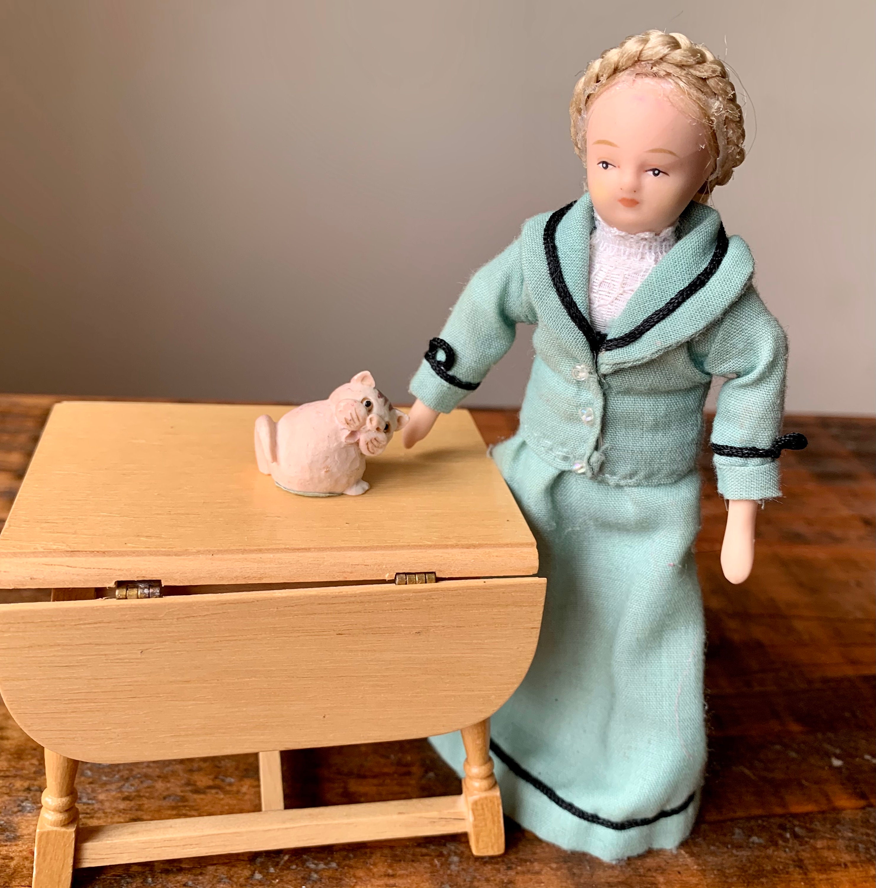 Vintage, Colour Box Cats, Peter Fagan, Ginger, Stripe, Cat, With Blue ...