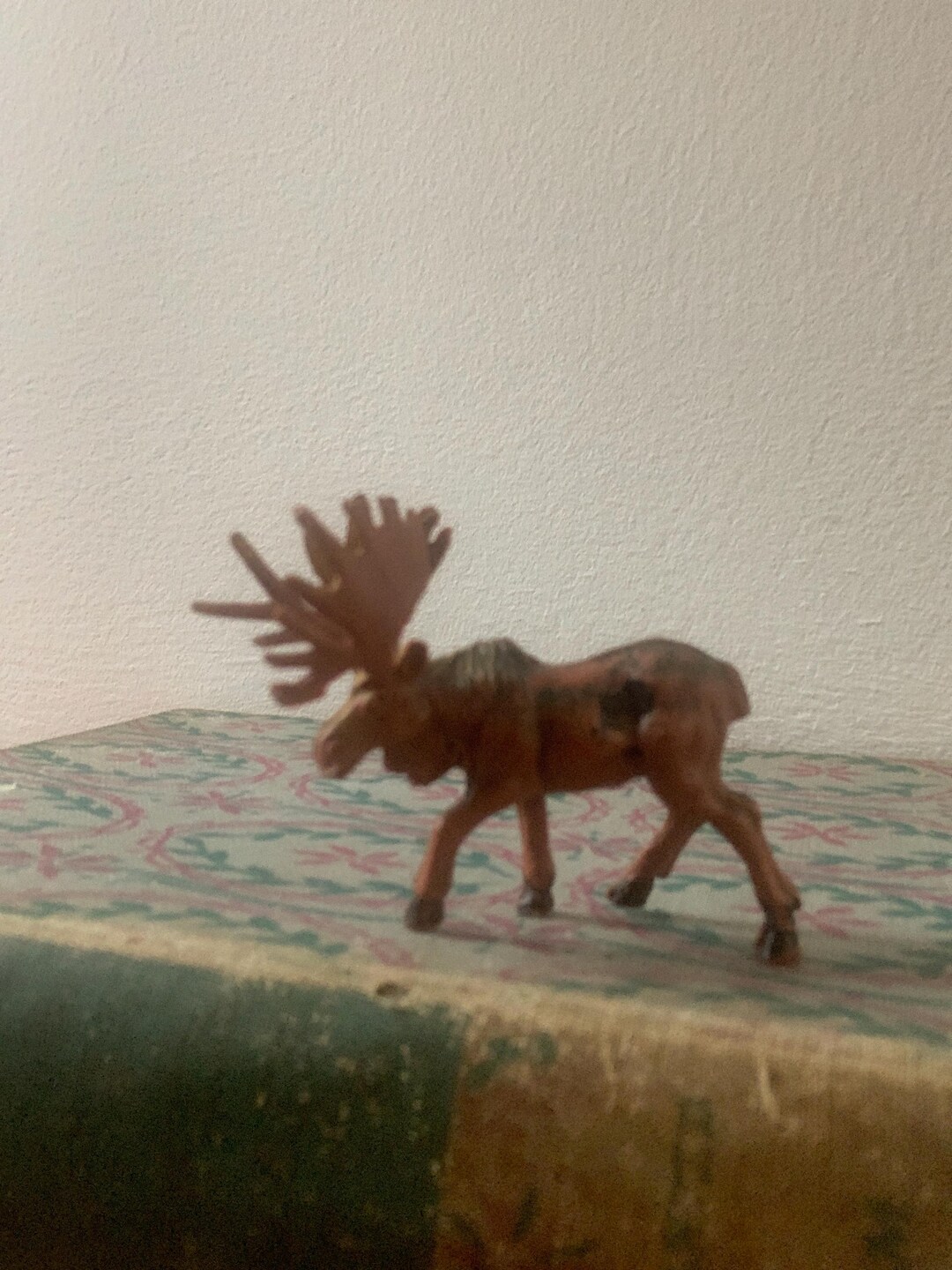 Vintage, Plastic, Moose, Toy, Animal, Ornament, Figurine, Display ...