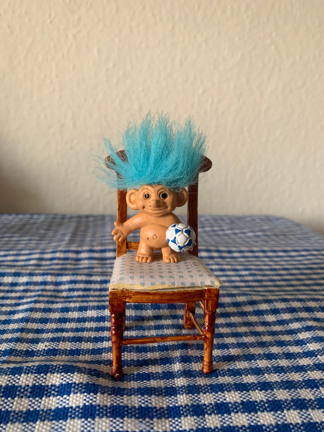 Vintage, 1:6th Scale, Dolls House, 1980s, Weetos, Miniature, Blue, Hair ...