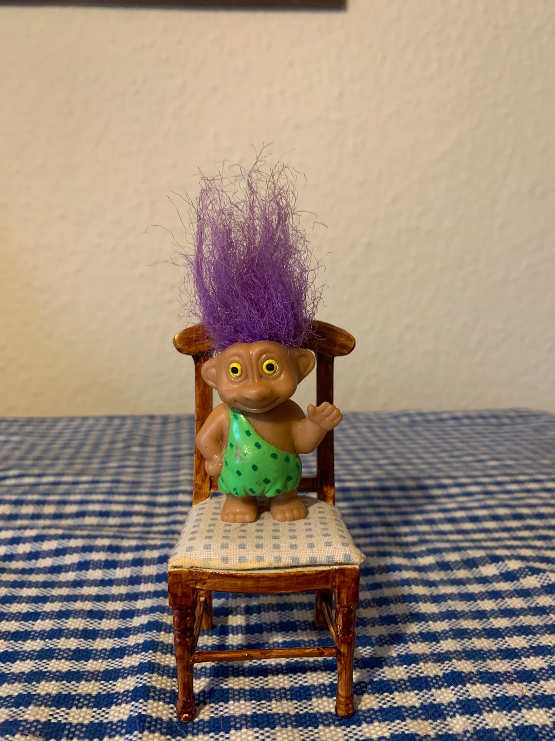 Vintage, 1:6th Scale, Dolls House, 1980s, Soma, Miniature, Purple, Hair ...