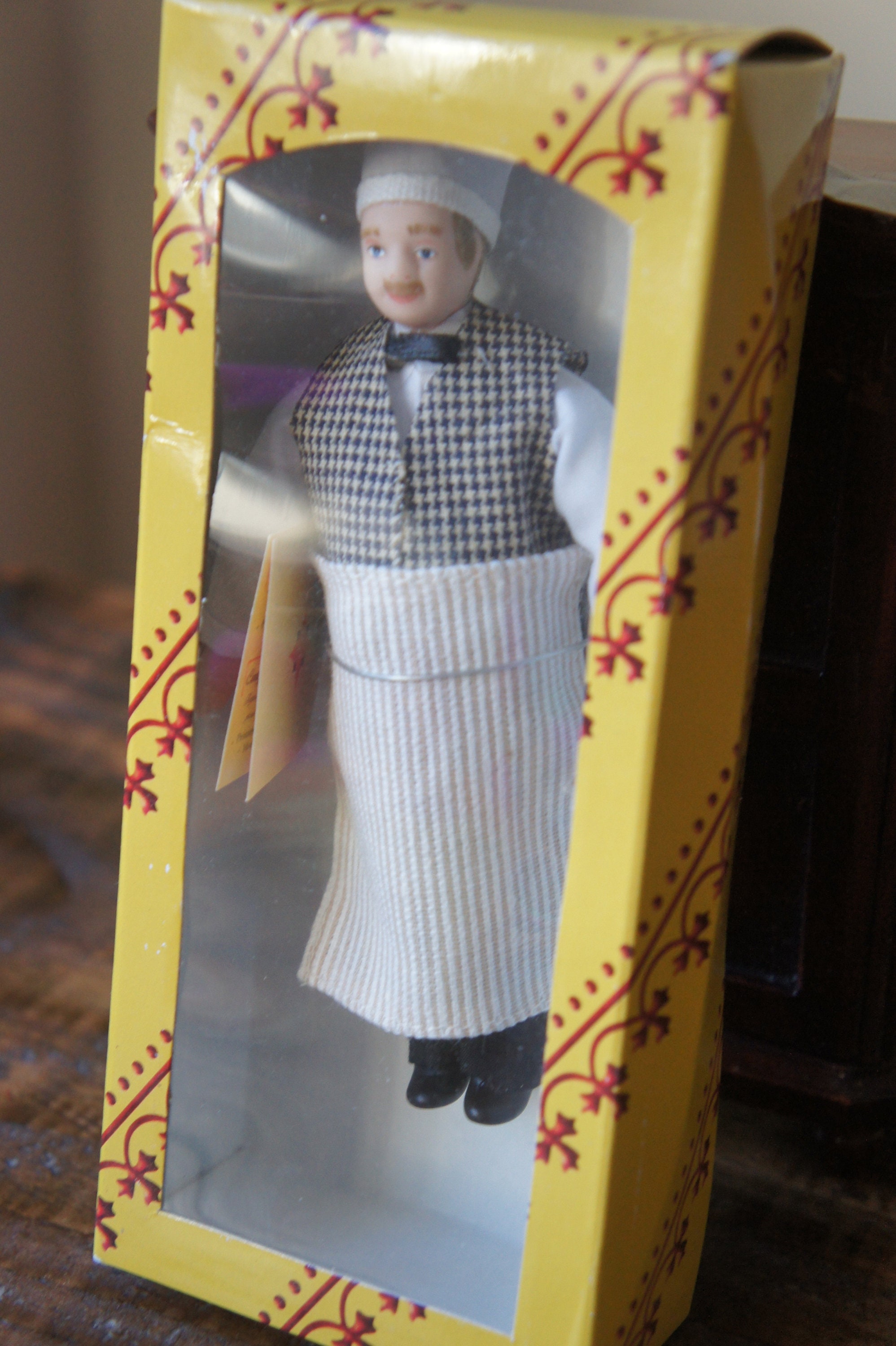 Vintage 1:12th Scale Boxed Dolls House Figure Man Baker | Etsy