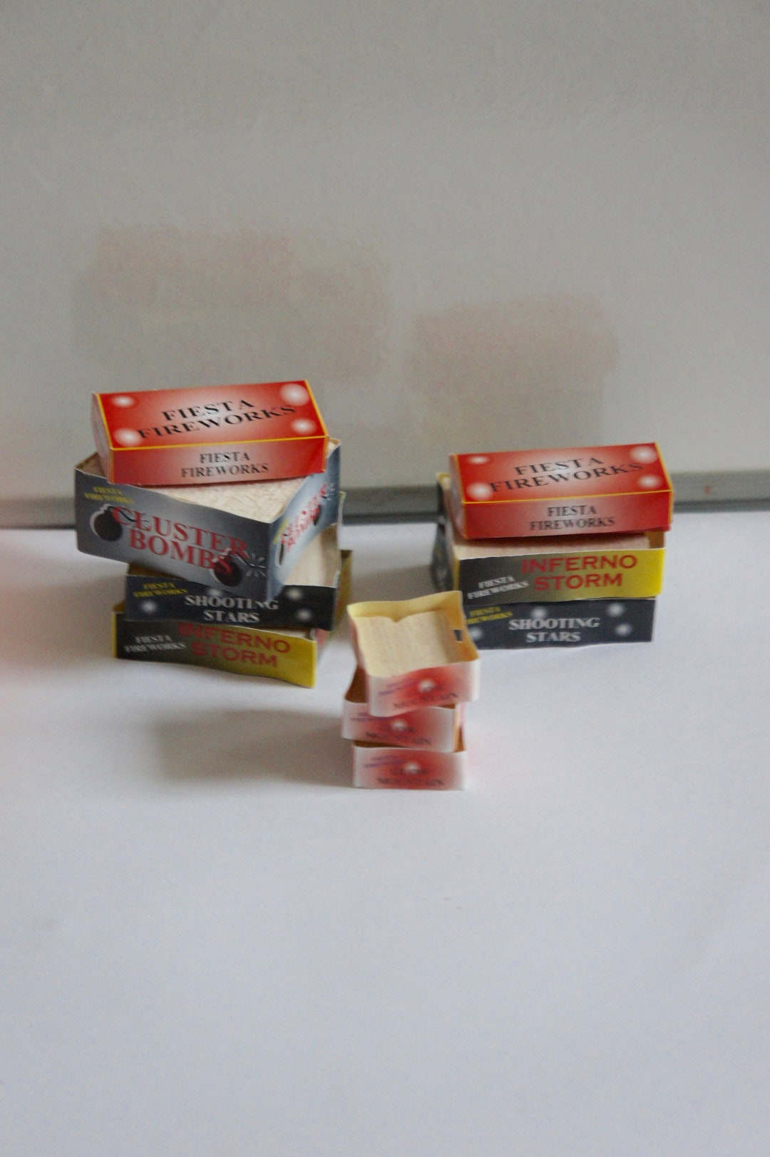 Handmade, 1:12th Scale, Dolls House, Inferno, Fireworks, Boxes, Dolls ...