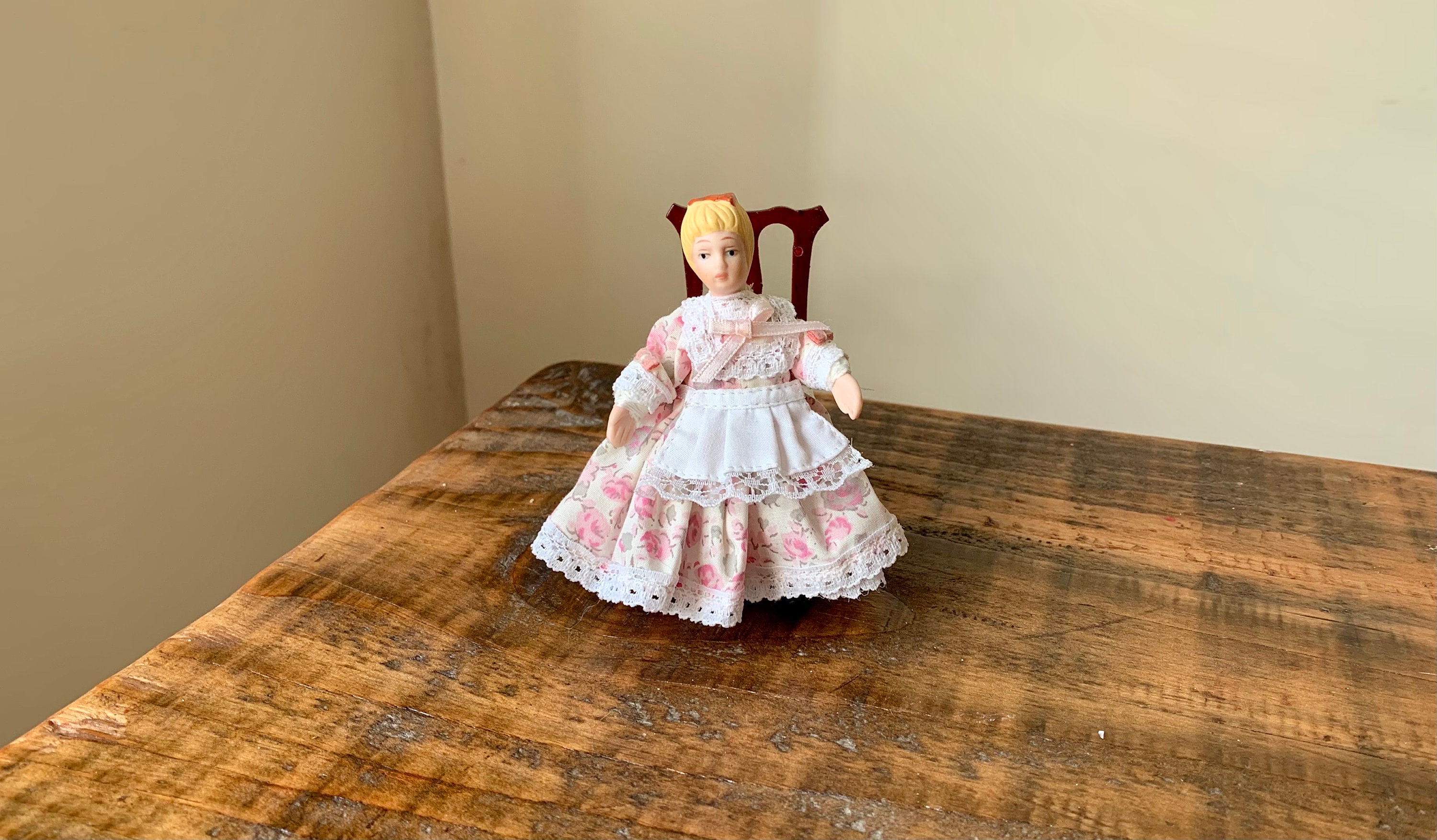 Vintage 1:12th Scale Victorian Dolls House Figurine Doll - Etsy