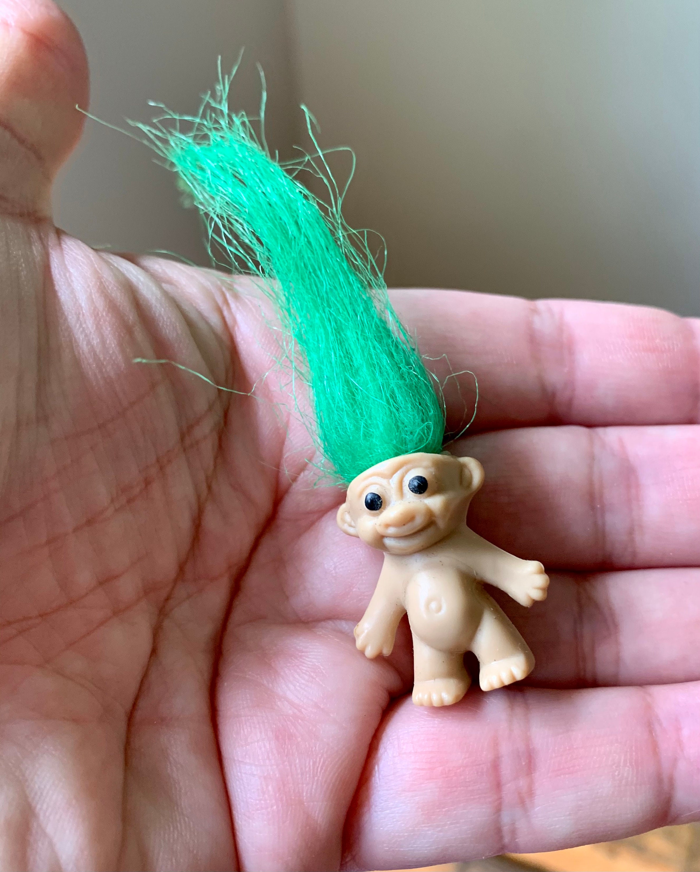 Dolls & Miniatures Miniatures Green Haired Mini Doll Vintage Dolls ...