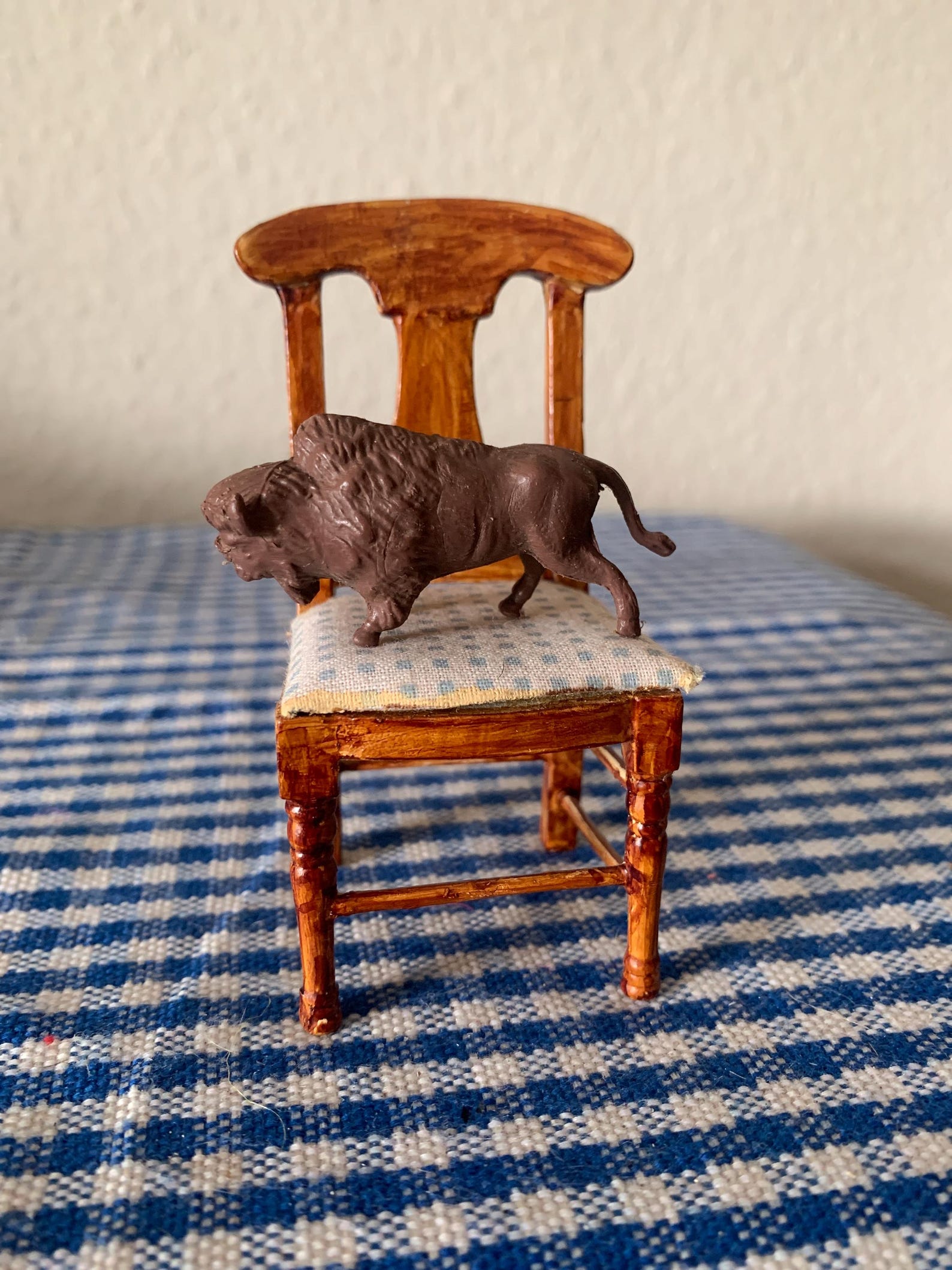 Vintage, 1980s, Miniature, Plastic, Brown, Bison, Animal, Zoo ...