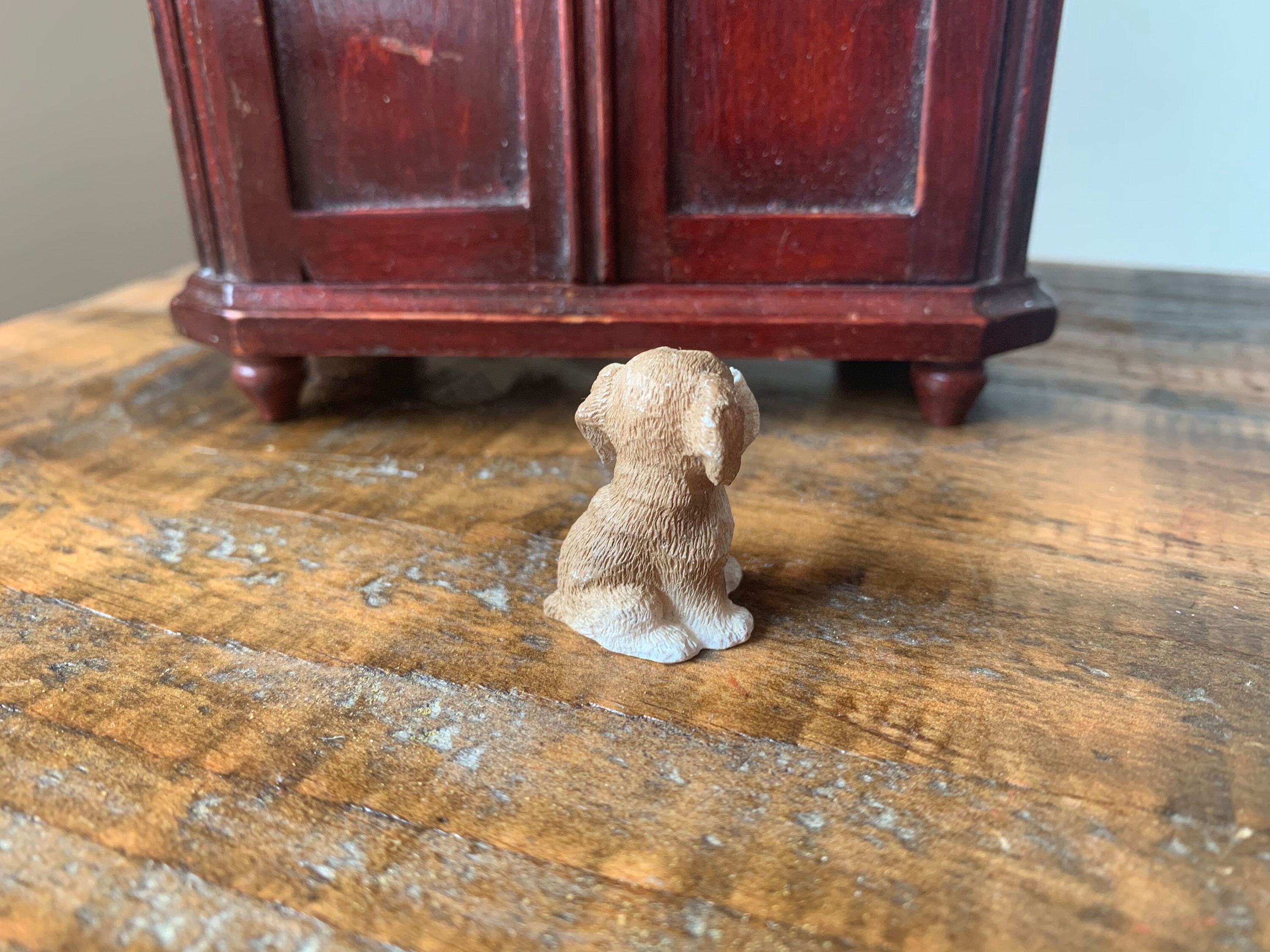 Vintage, 1:12th Scale, Dolls House, Dog, Puppy, Sitting Pose, Pet ...